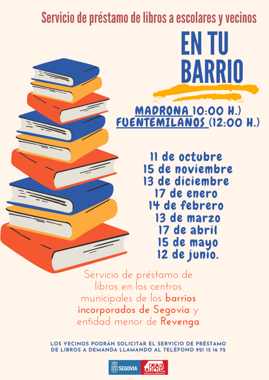 Programación cultural de La Casa de la Lectura - Segoviaudaz.es