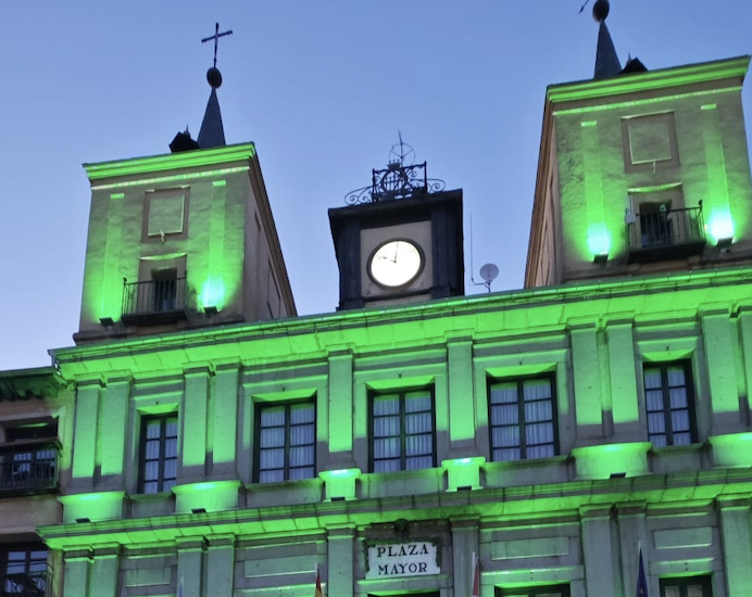 Segovia se ilumina de verde para dar visibilidad a la miastenia ...